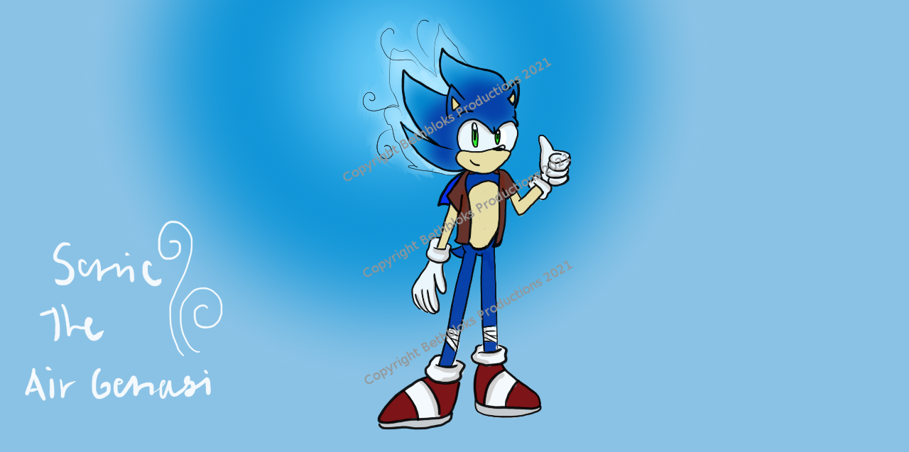 Sonic the Air Genasi Monk Way of the Elements | Sonic Dnd Cast ...